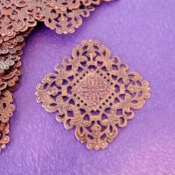 Copper Filigree - Etsy