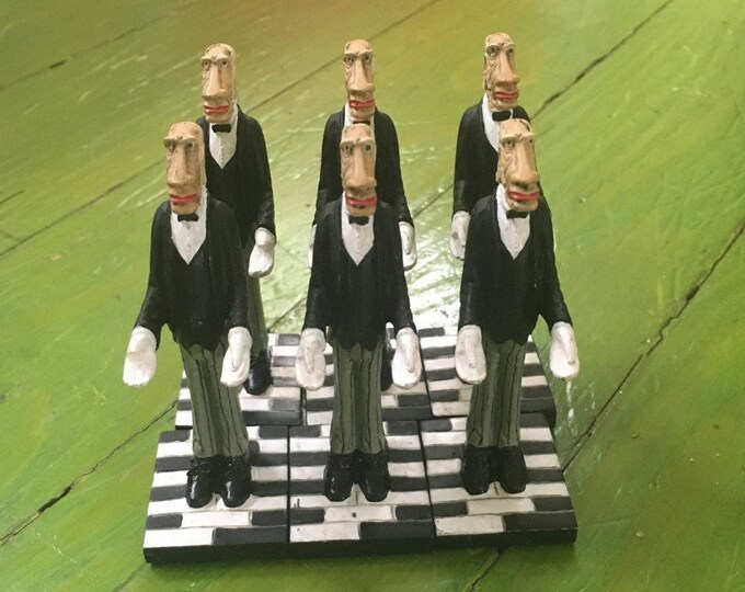 Rare "james" the Butler Place Card Holders, Set of 6, Bombay Company - Etsy