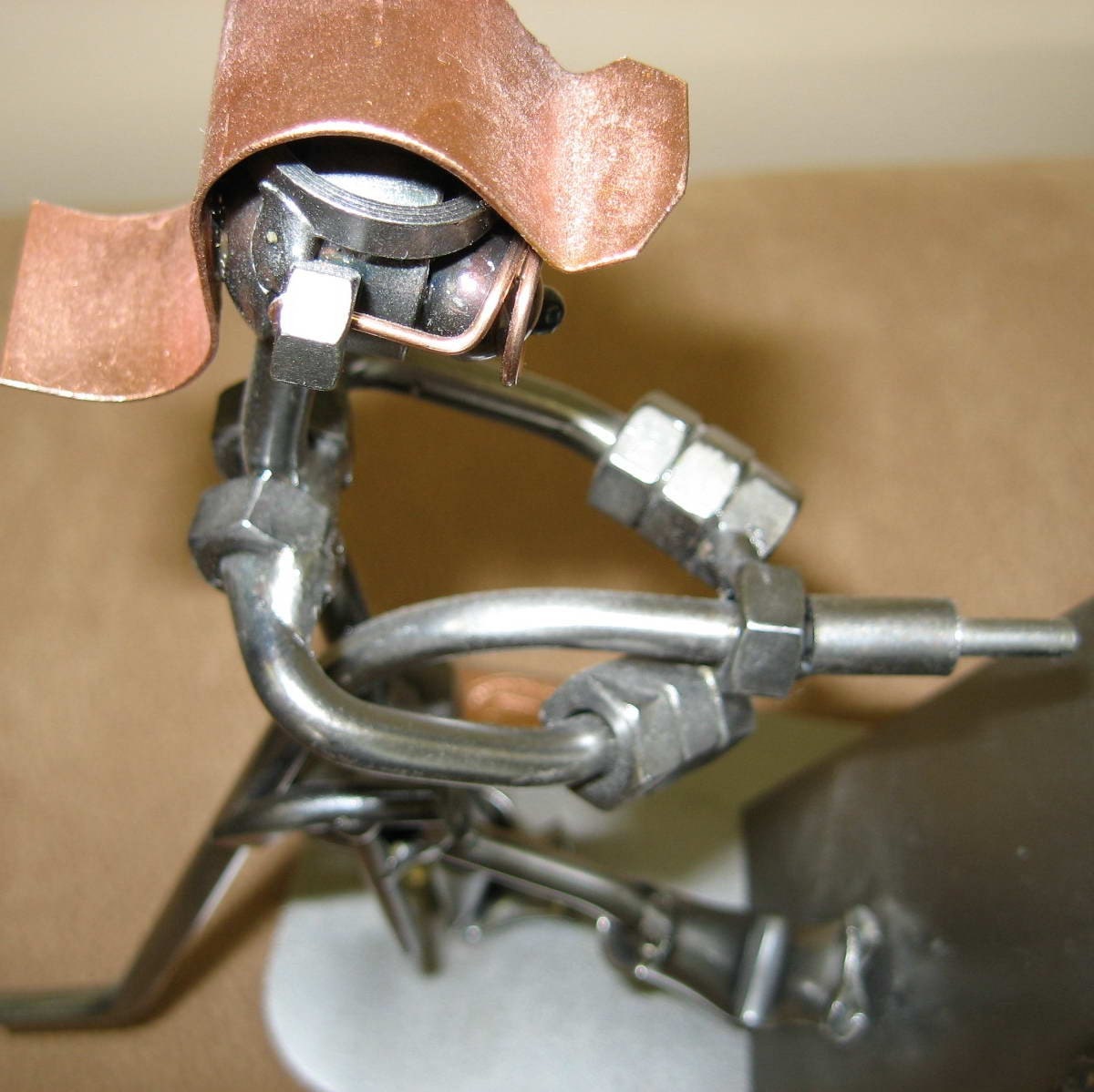 Fireman Handmade Metal Sculpture | Etsy