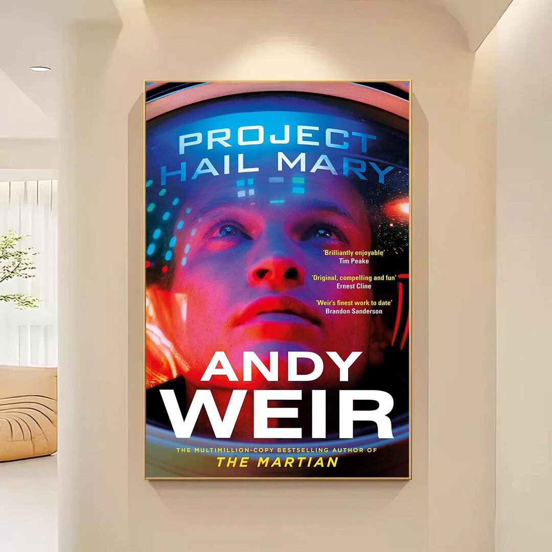 Project Hail Mary Poster, High Quality Canvas Poster Prints, Retro ...