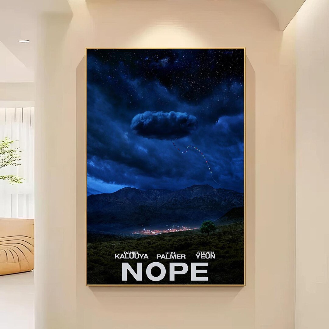 NOPE Poster, High Quality Canvas Poster Prints, Retro Poster, Movie ...