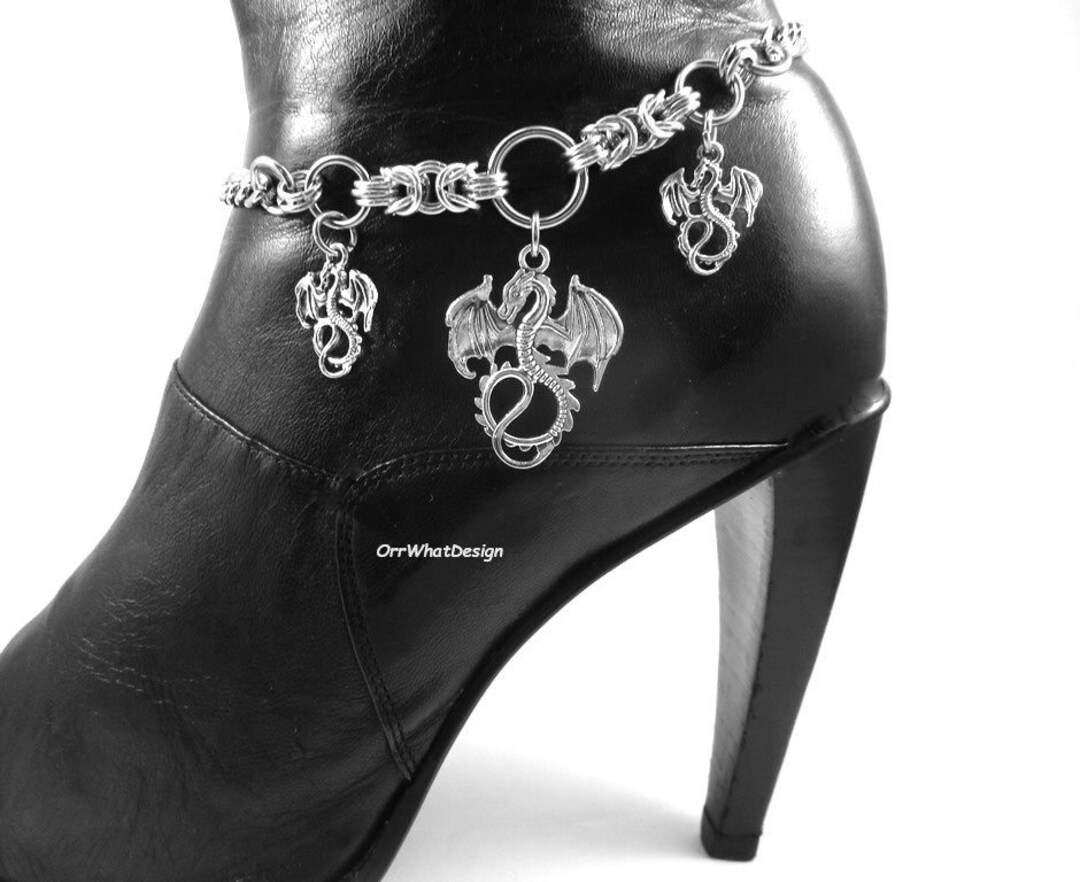 Dragons Three BOOT Chain Link Add Byzantine Accessory Legend Mythical ...