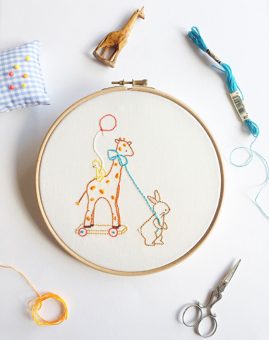 The Giraffe Ride - Hand Embroidery PDF Pattern - Etsy UK