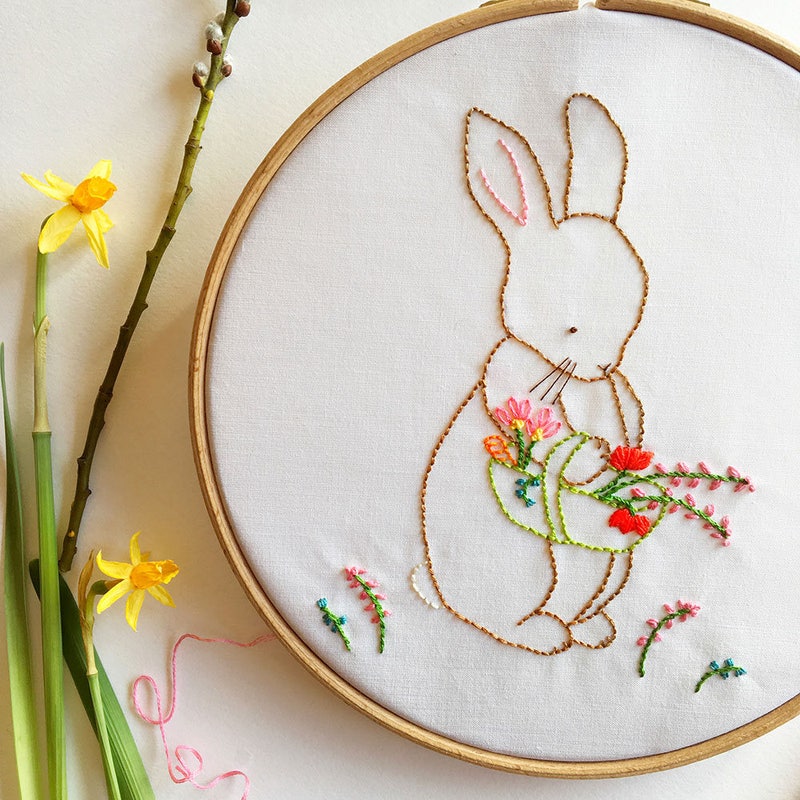 Embroidery Rabbit - Etsy