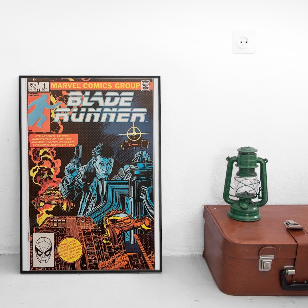 Blade Runner Vintage Retro Marvel Comic Book Movie Poster Wall Art ...
