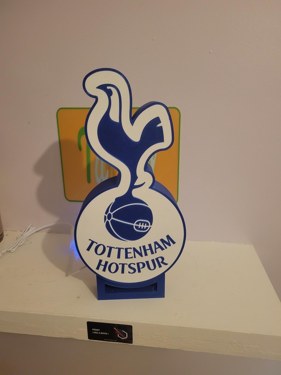 Tottenham Hotspur Soccer Led Light - Etsy