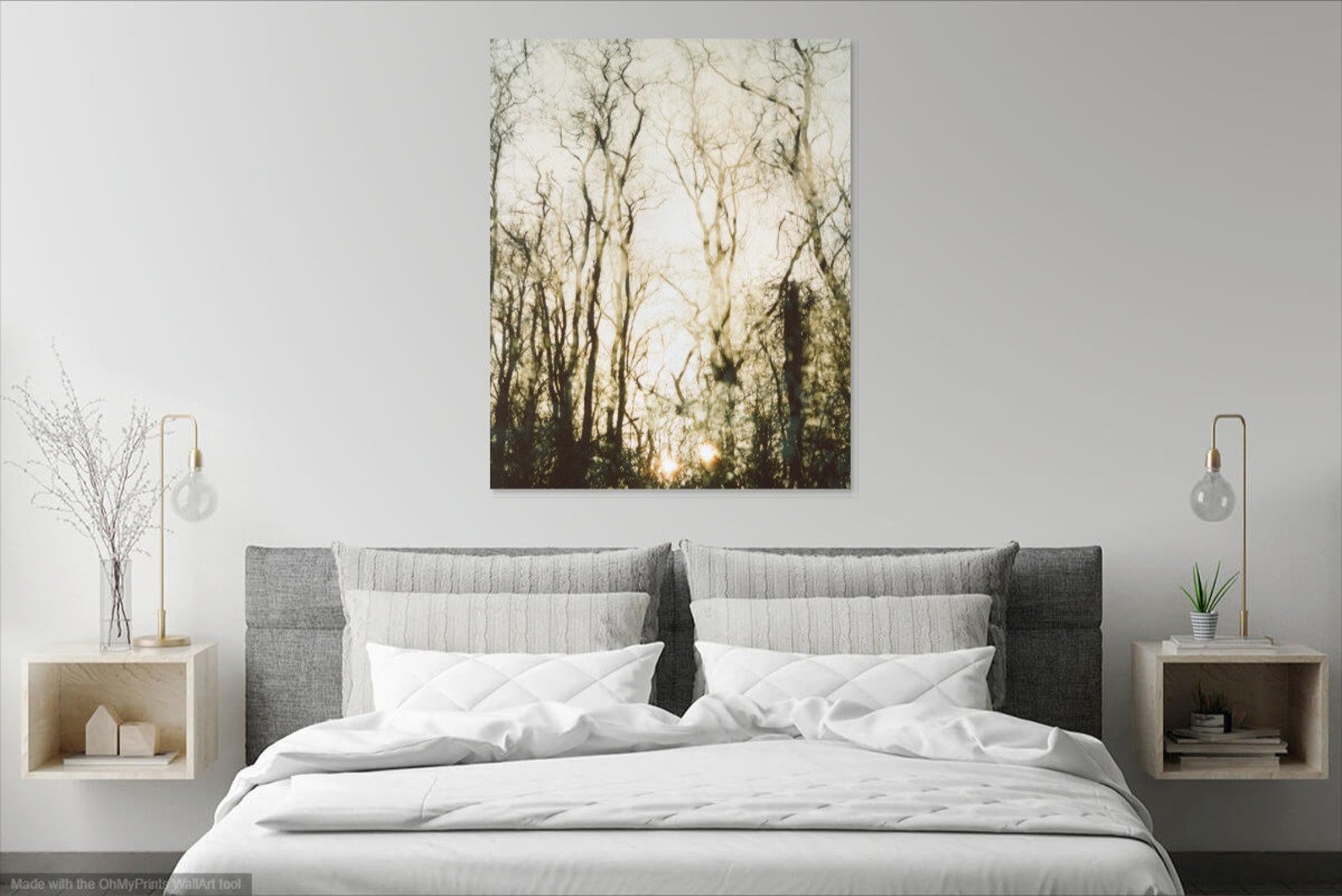 Faded Forest: Nature Photography. Ethereal Winter Woods Sunset Photo ...