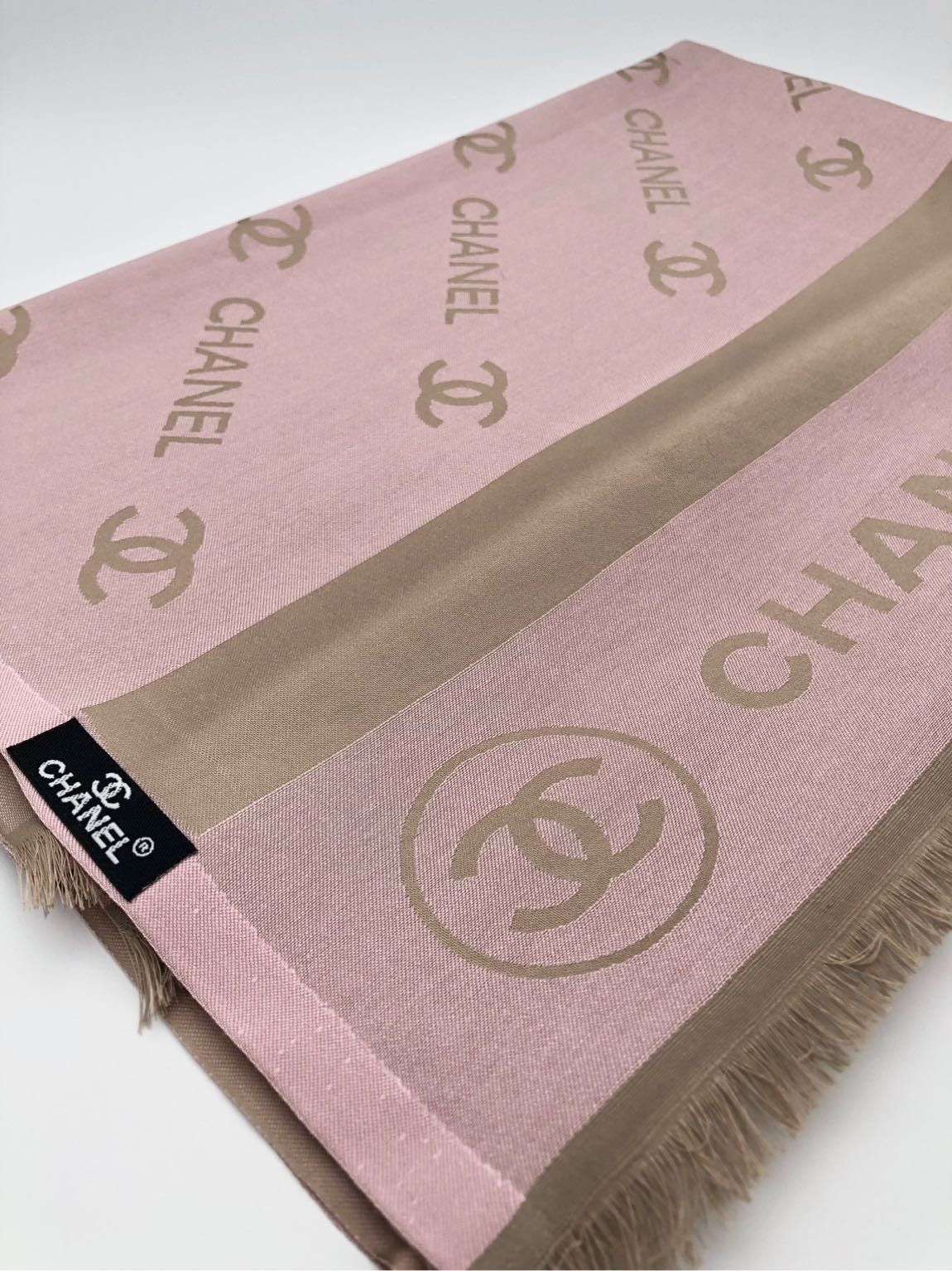 Vintage Chanel Silk Shawl Chanel Vintage Foulard Large Carré Chanel ...