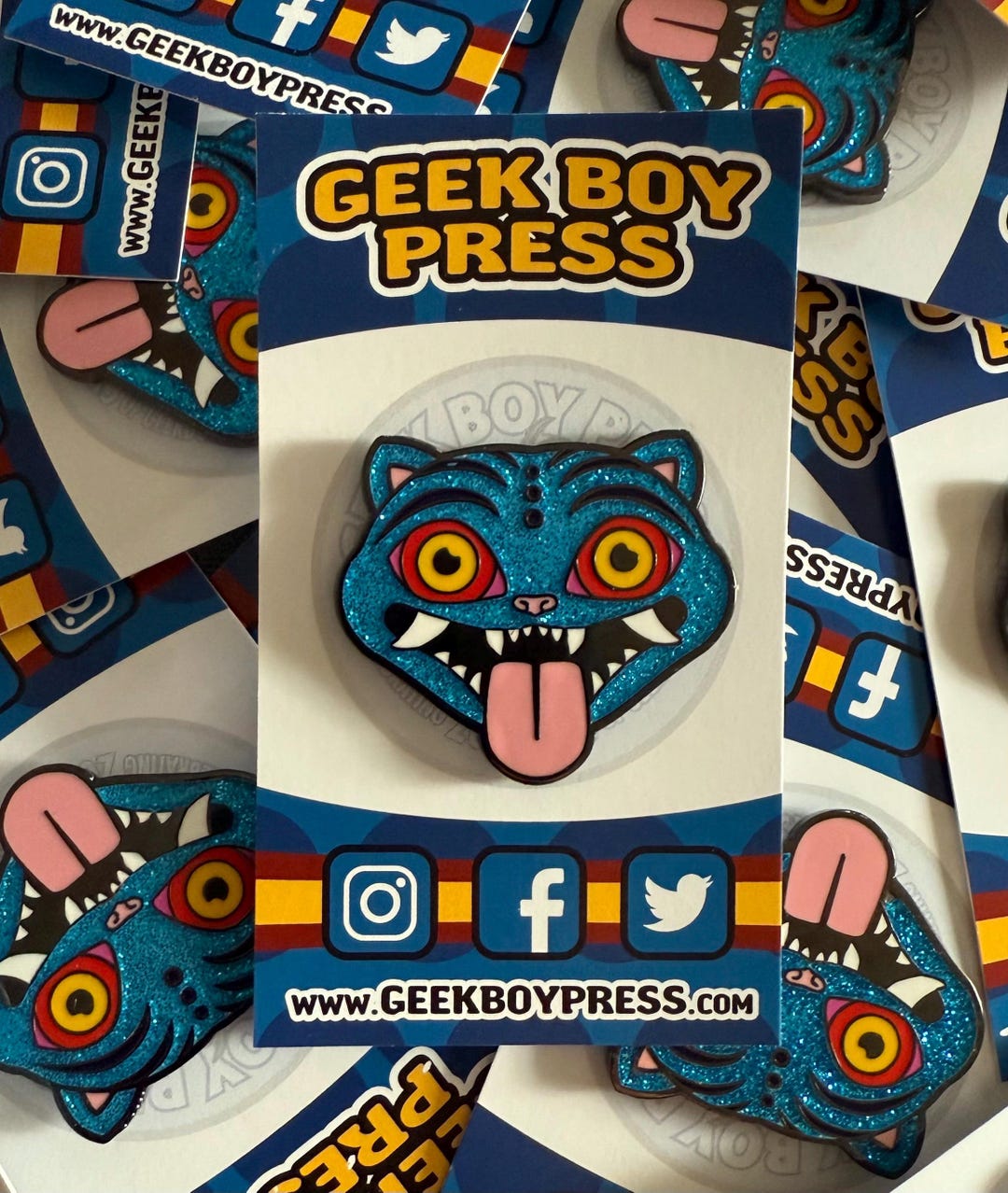 Derpy Tiger Enamel Pin - Etsy