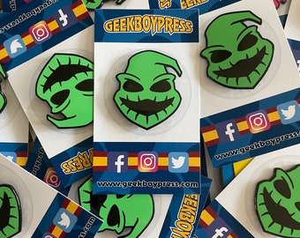 Mickey Head Nightmare Before Christmas Oogie Boogie Man Pin or Magnet ...