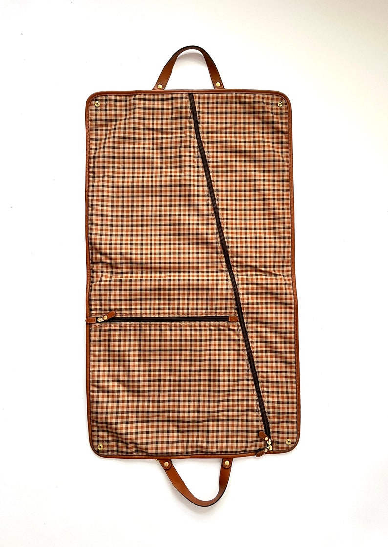 Vintage Ghurka Khaki Valet Bag With Plaid Lining - Etsy