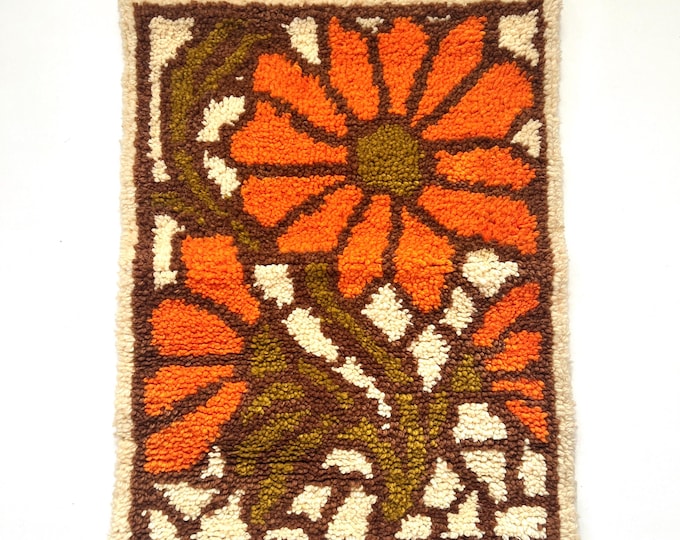 1970s Boho Latch Hook Wall Hanging Art - Etsy