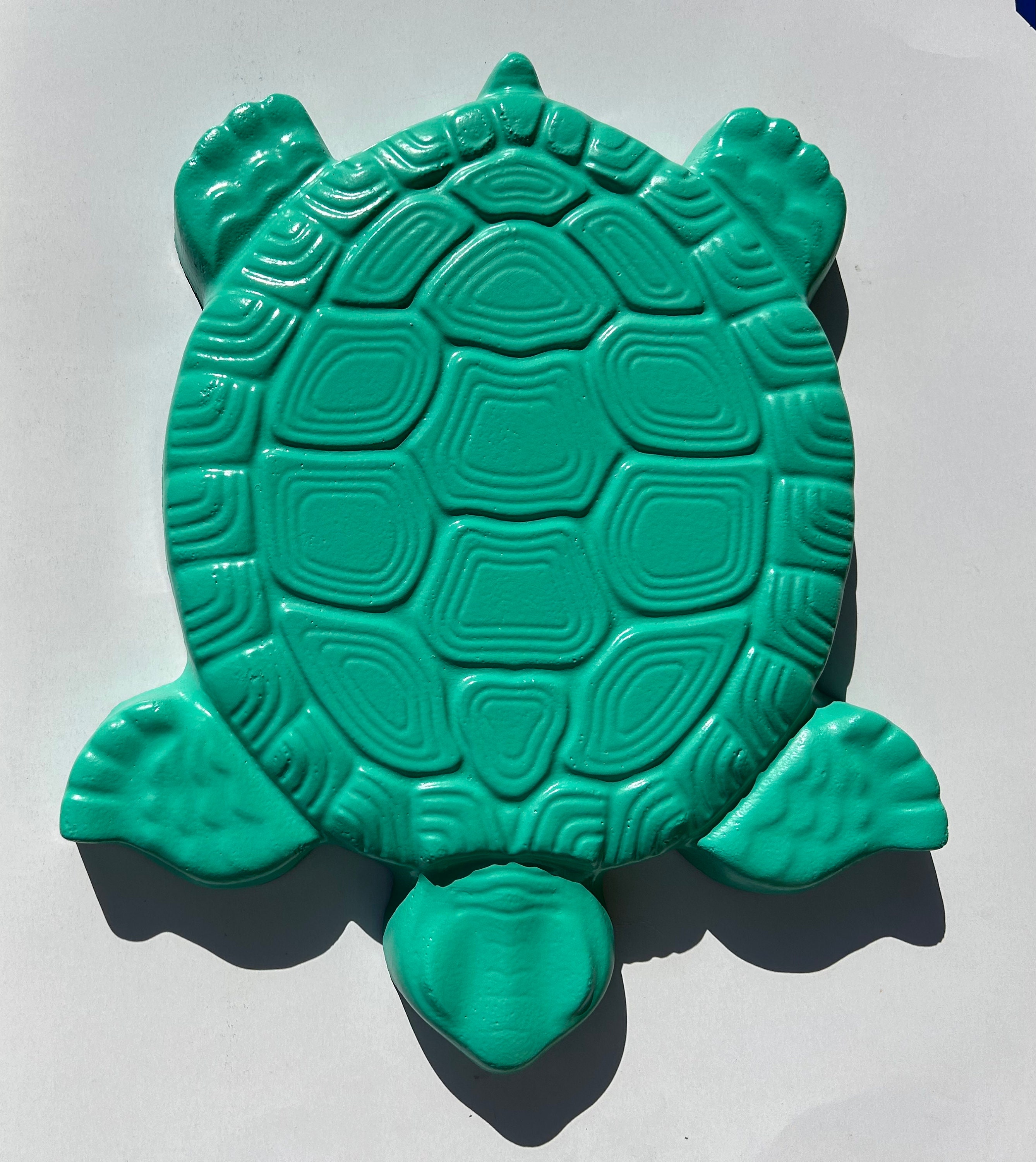 Turtle Stepping Stone Concrete, Outdoor Garden - Etsy