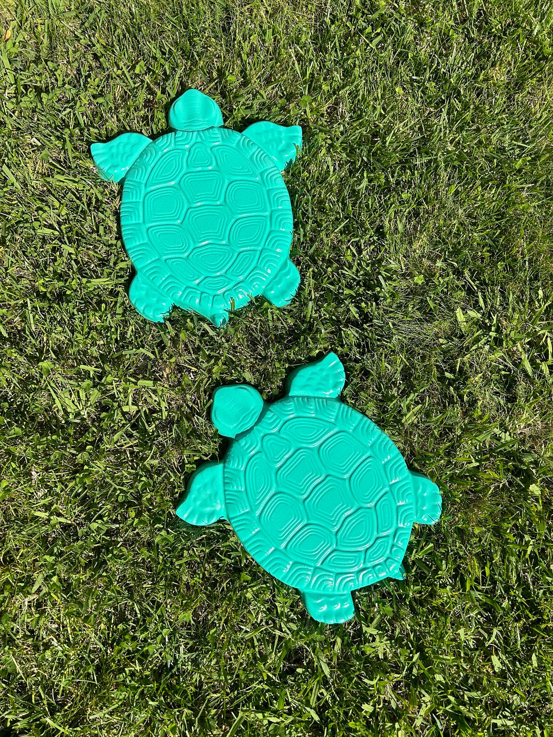 Turtle Stepping Stone Concrete, Outdoor Garden - Etsy