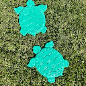 Turtle Stepping Stone Concrete, Outdoor Garden - Etsy