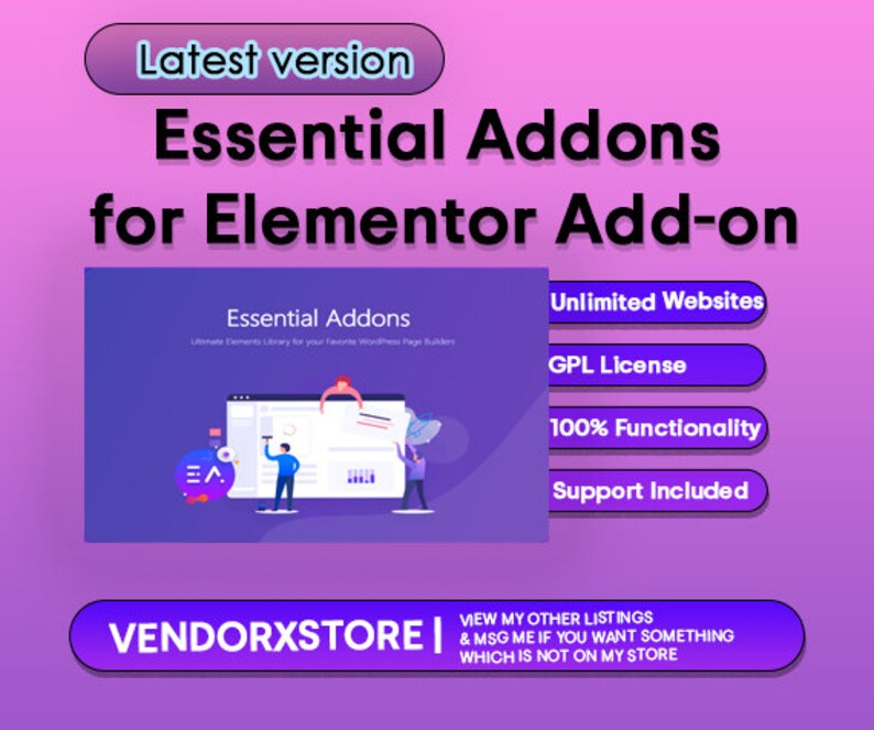 Essential Addons for Elementor Add-on Lifetime Updates for Plugin ...