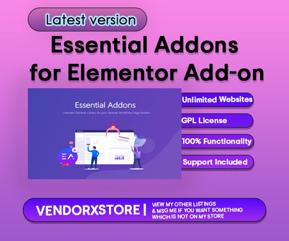 Essential Addons for Elementor Add-on Lifetime Updates for Plugin ...