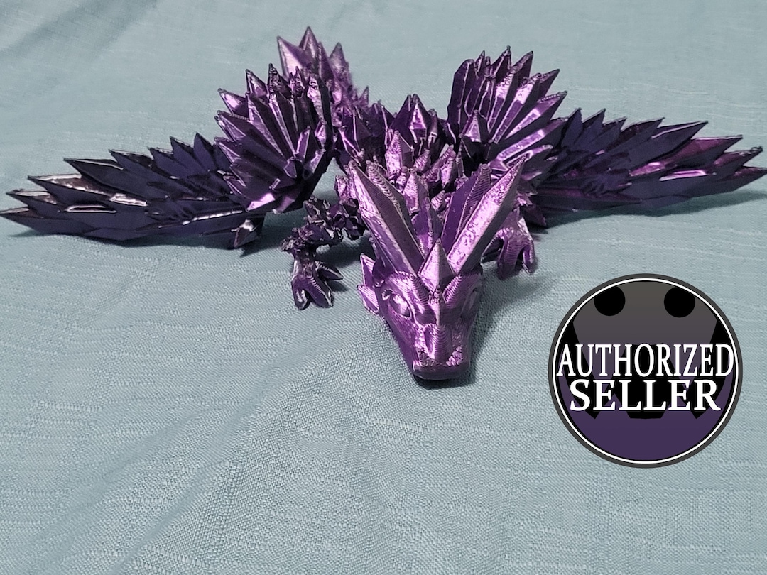 Crystal Dragon | Cinderwing 3D - Etsy
