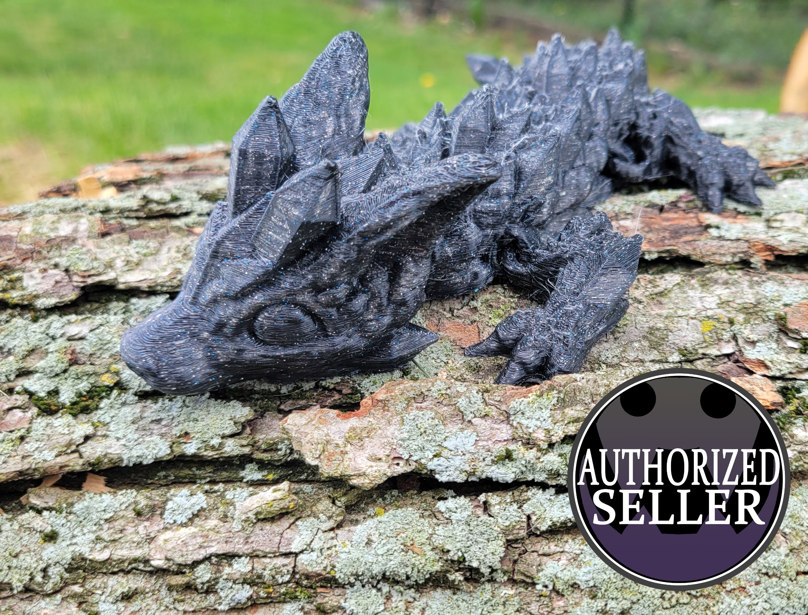 Crystal Wolf Dragon | Cinderwing 3D - Etsy
