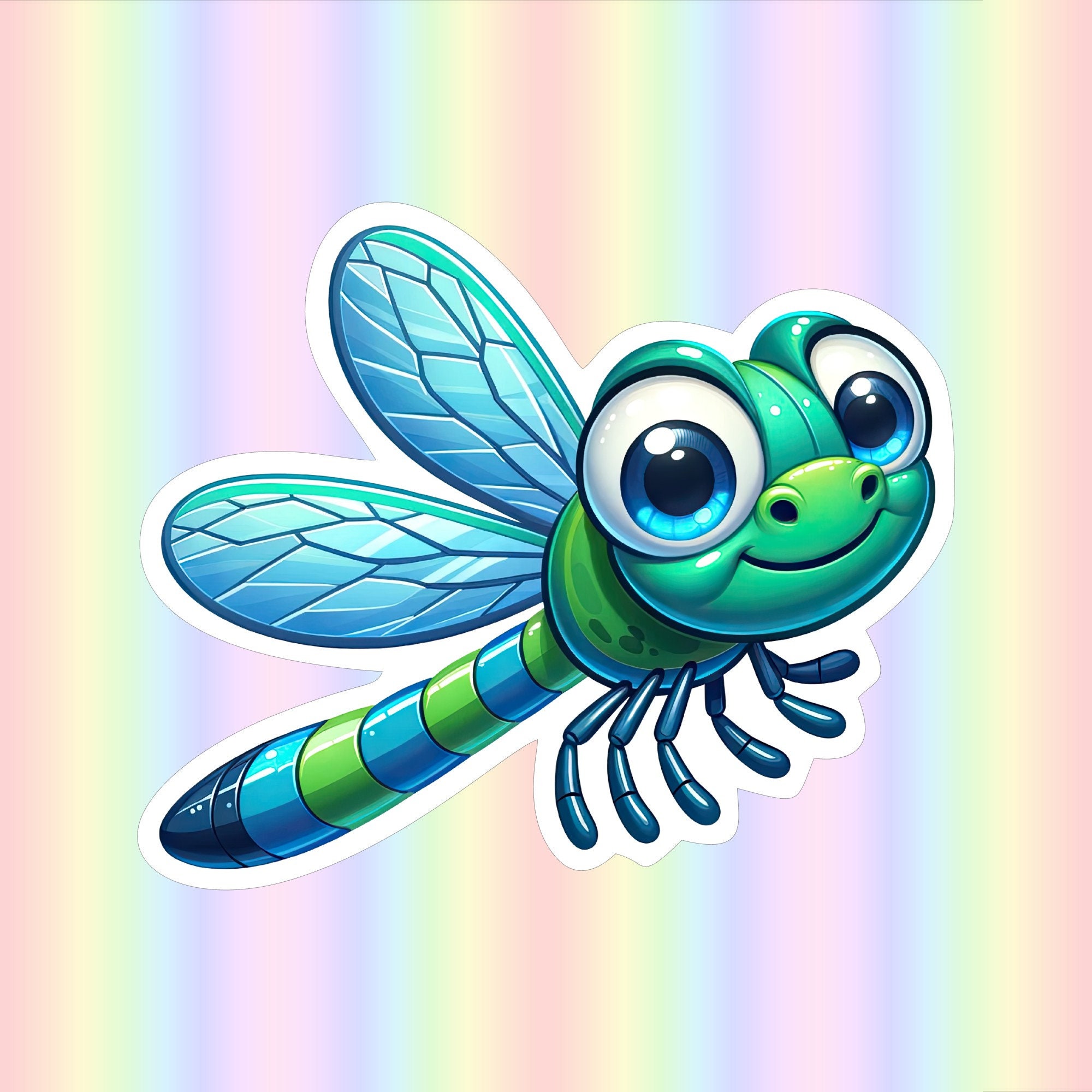 3" Cute Dragonfly Sticker * Vinyl Sticker * Hydro Flask Sticker * Water ...