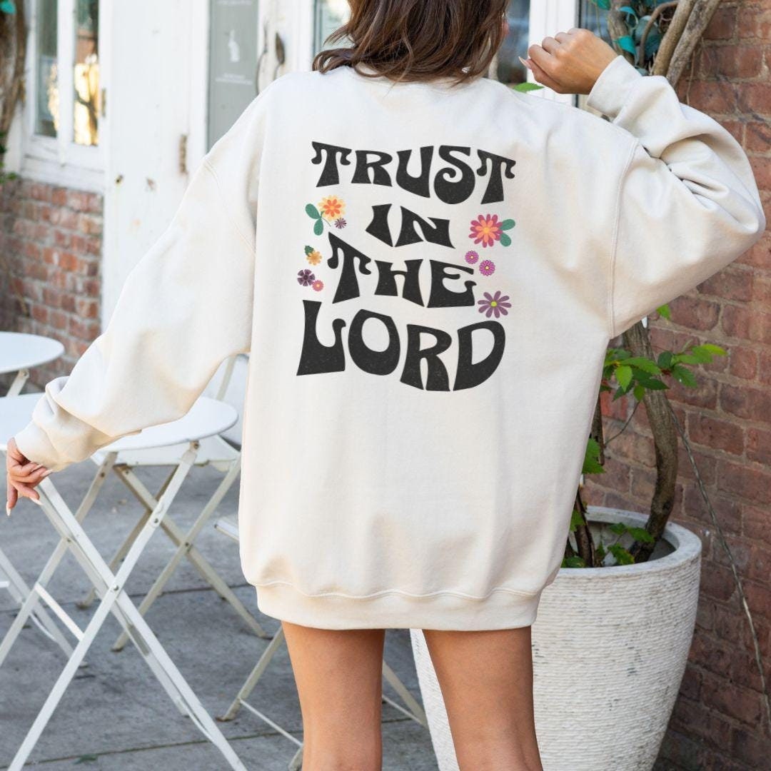 Christian Sweatshirt Bible Verse Crewneck Faith-based Hoodie Jesus ...