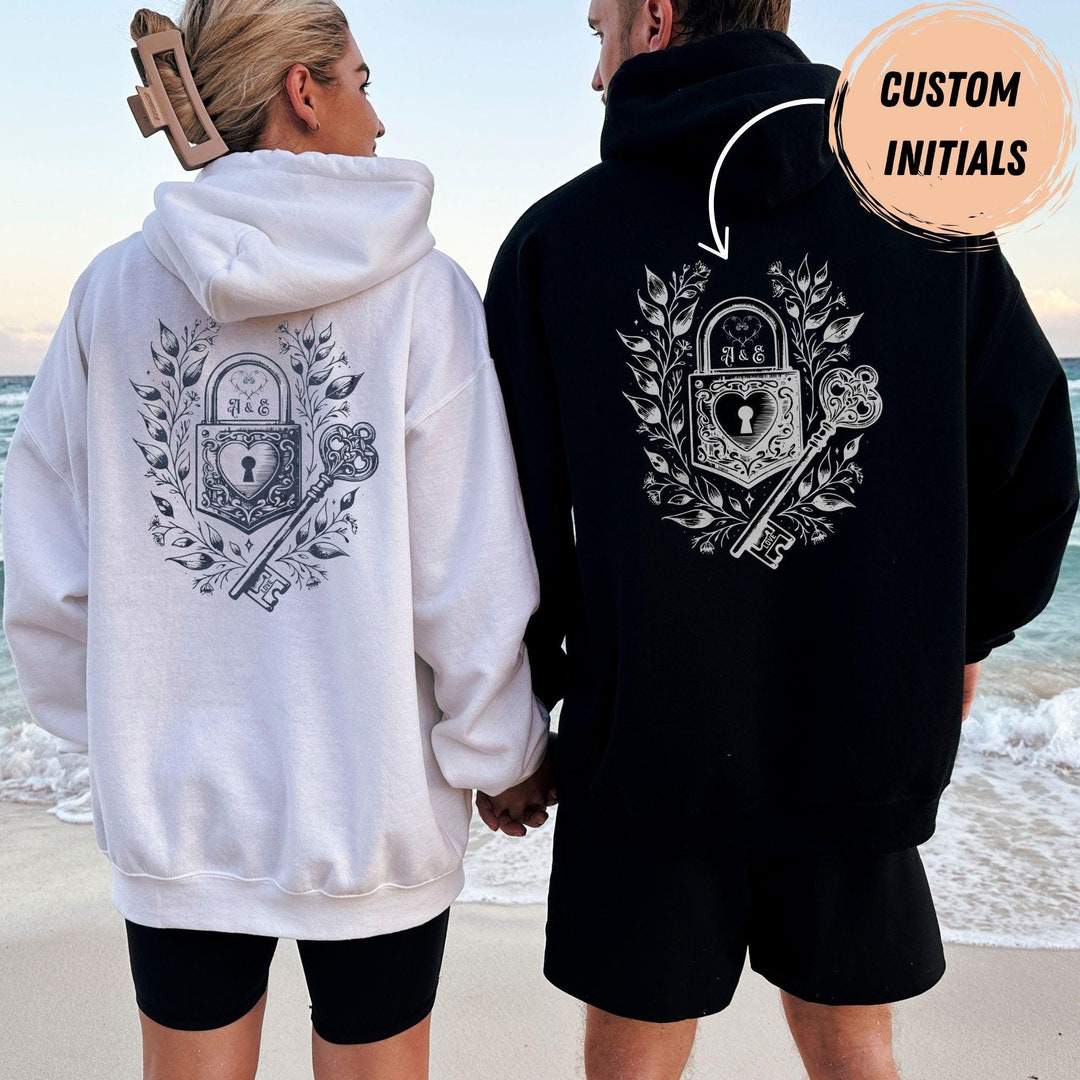 Personalized Couple Hoodie With Custom Year, Unisex Matching Sweatshirt ...