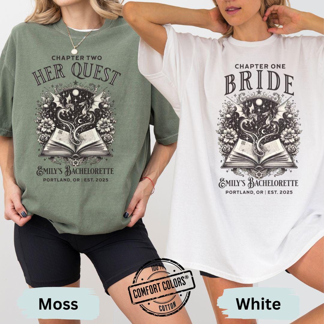 Custom Comfort Colors® Castlecore Team Bride Tees, Personalized ...