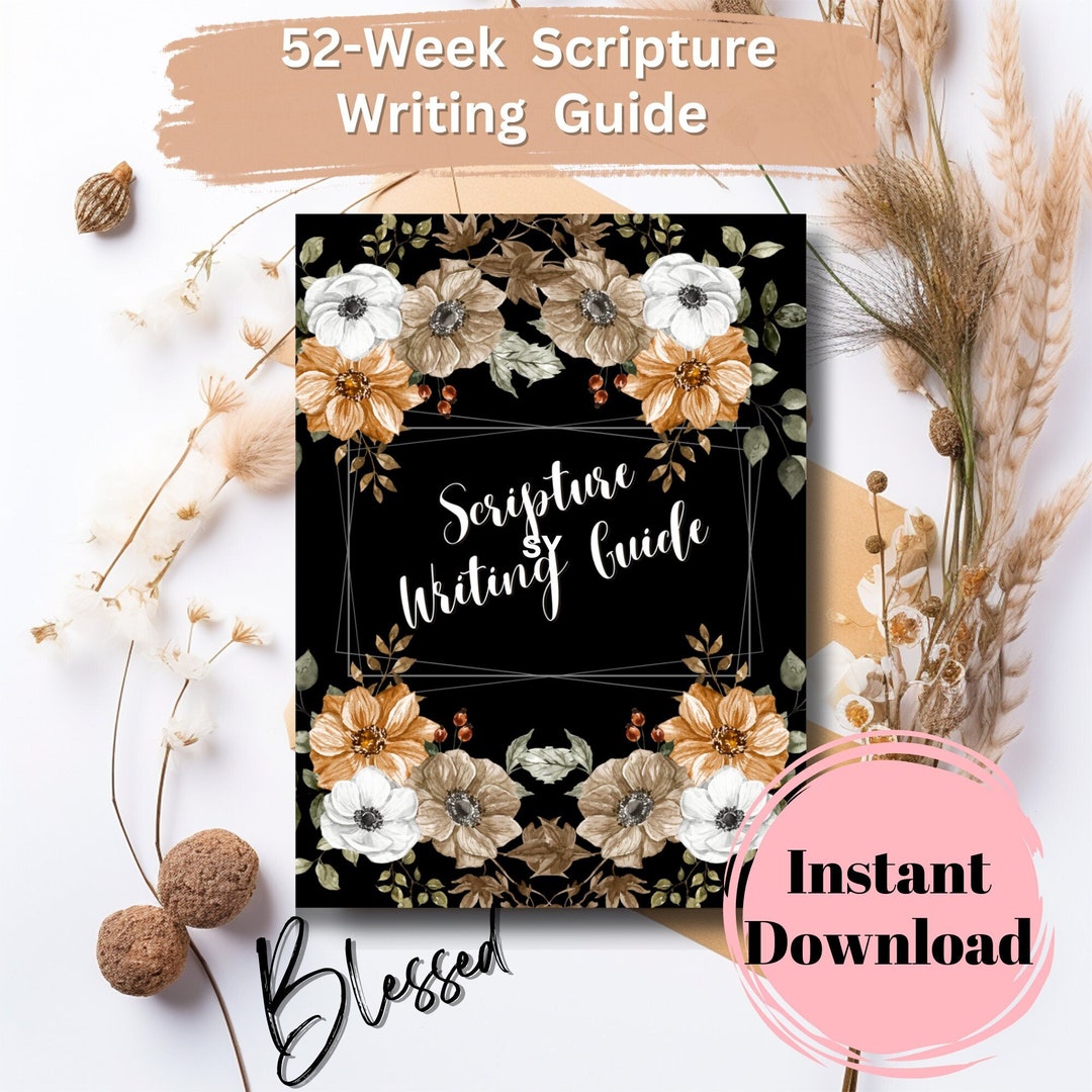 Christian Bible Scripture Writing Bundle (printable, Digital Download ...