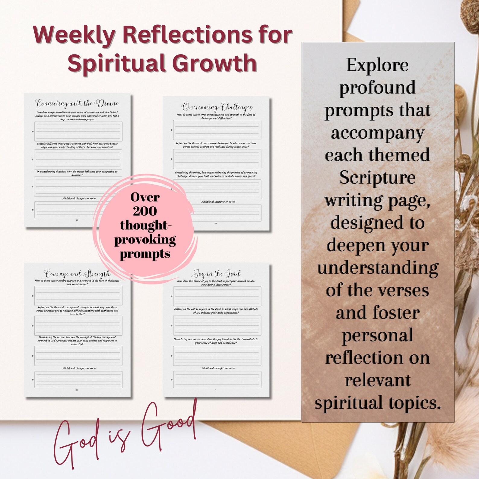 Christian Bible Scripture Writing Bundle (printable, Digital Download ...