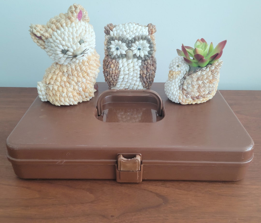 Vintage Wilson Wil-hold Brown Storage Sewing Plastic Box Bobbin Thread ...