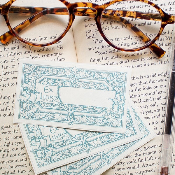 Book Plates Stickers - Etsy