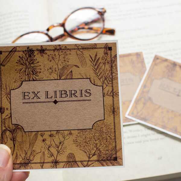 Botanical Book Plate - Etsy
