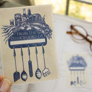 Cookbook Bookplates - Custom Book Plates - Farmers Market Bookplate ...