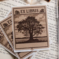 Ex Libris Bookplate Sticker - Etsy
