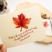 Thanksgiving Card - Fall Foliage Note Cards - Autumn Greeting Card Set ...
