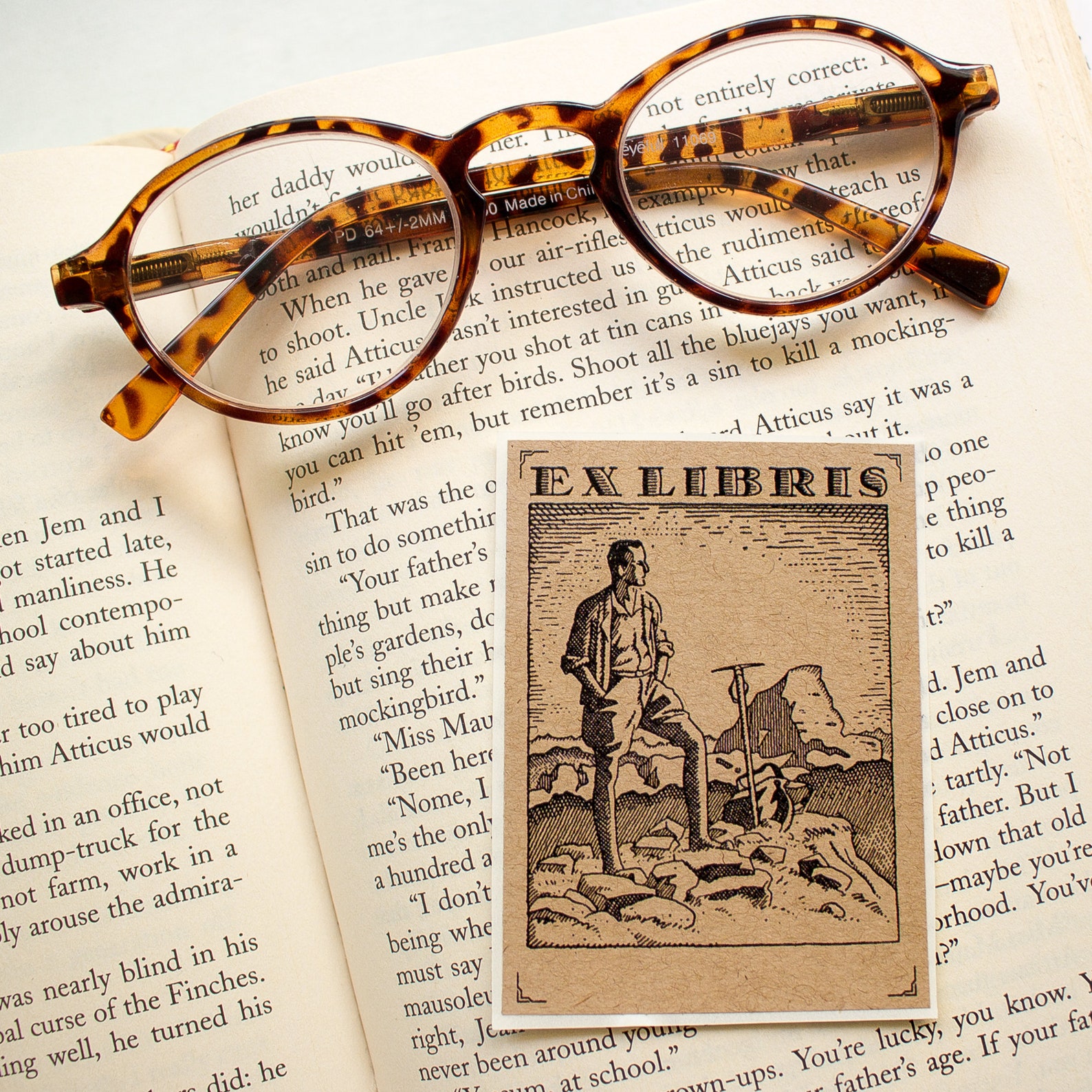 Personalized Mountain Man Bookplate Stickers: Ex Libris Gift Set - Etsy