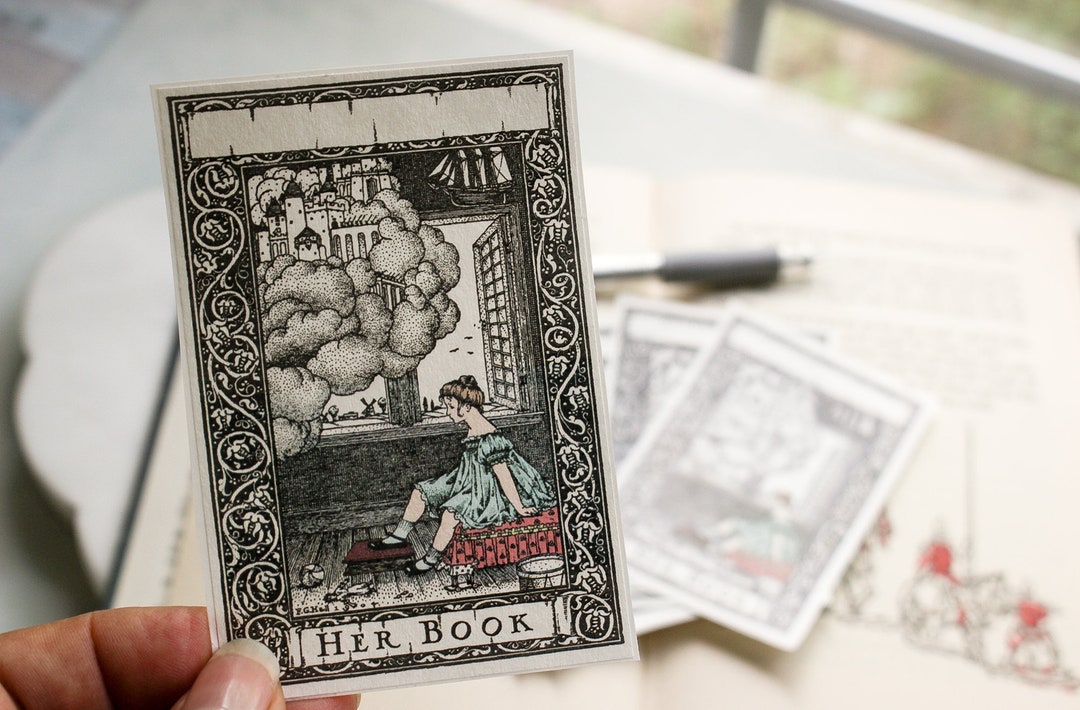 Fairy Tale Bookplate Stickers Fairy-tale Book Plates - Etsy