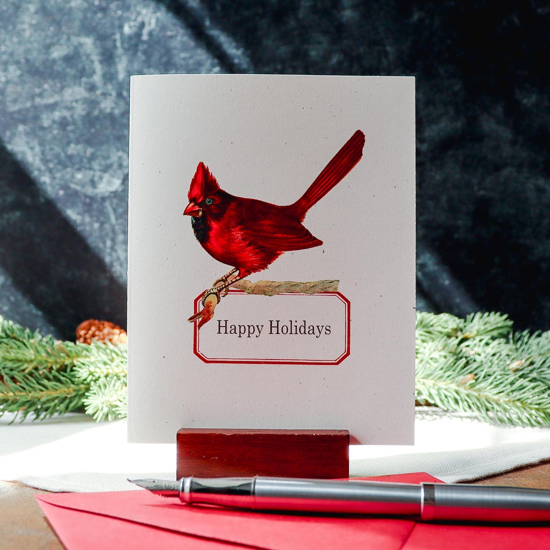 Christmas Cards, Boxed Set of 8, Nostalgic Holiday Card Set, Peaceful ...