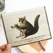 Thanksgiving Card Autumn Squirrel Card Set Harvest Note Card Funny ...