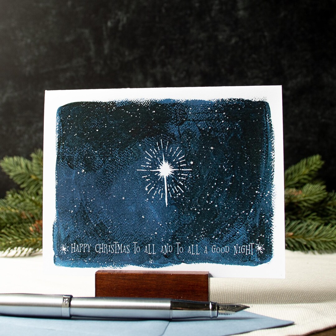 Celestial Christmas Cards: Galaxy Holiday Greeting, Boxed Set of 8 - Etsy