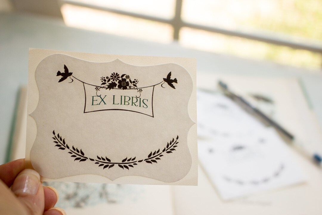 Bird Bookplates Personalized Book Plates Ex Libris - Etsy UK