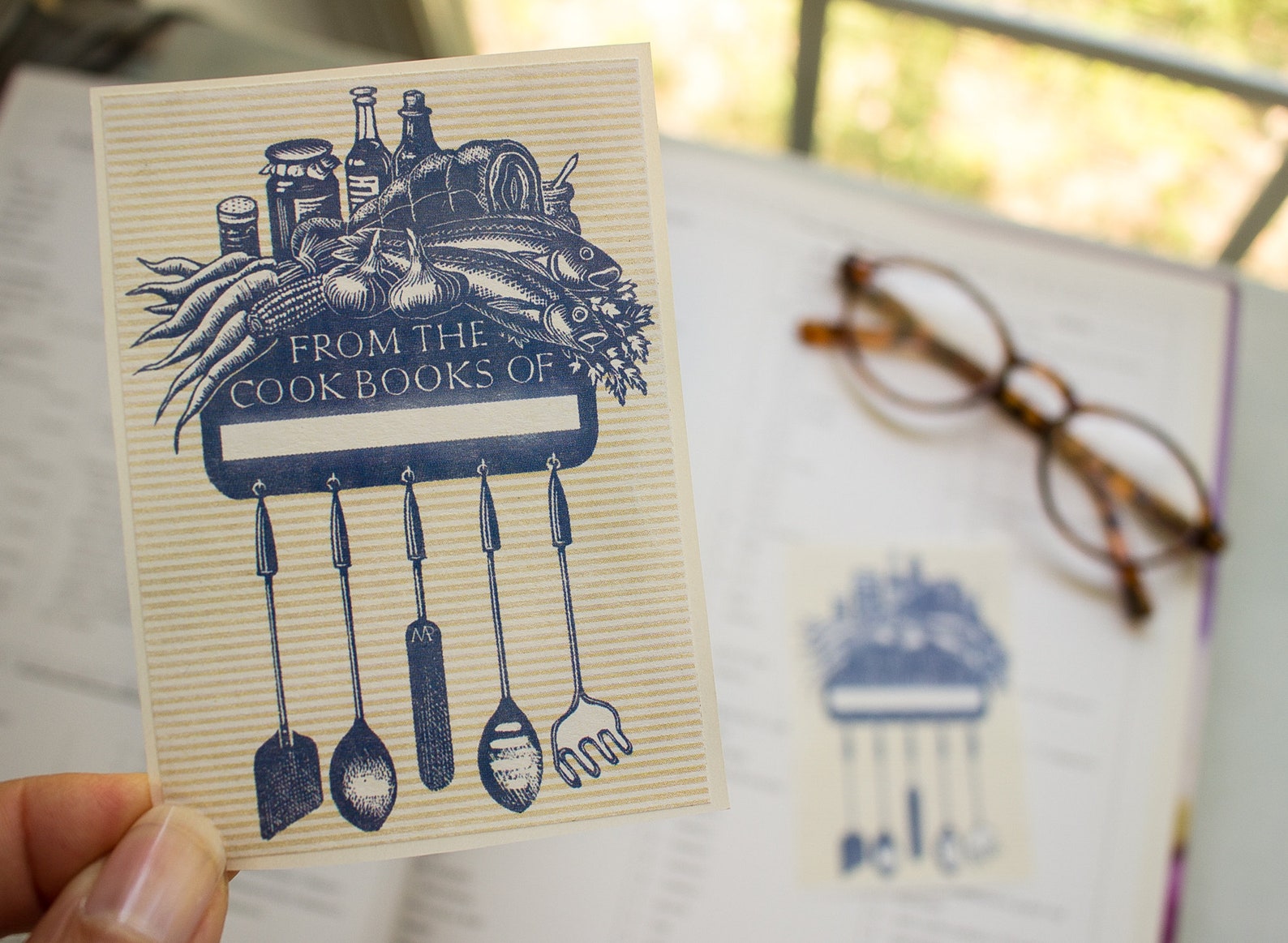 Cookbook Bookplates Custom Book Plates Bookplate Sticker | Etsy