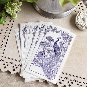 Watercolor Peacock Book Plate Stickers - Personalized Ex Libris Labels ...