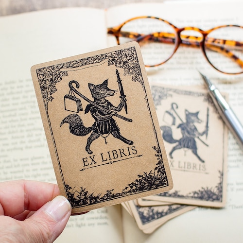 Birds and Berries Bookplate Stickers Personalized Book Plate - Etsy