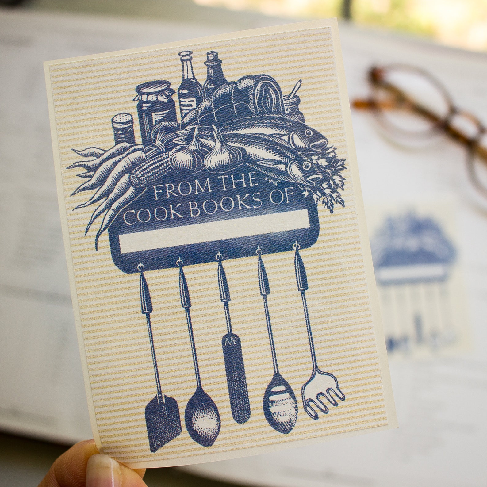 Cookbook Bookplates Custom Book Plates Bookplate Sticker | Etsy