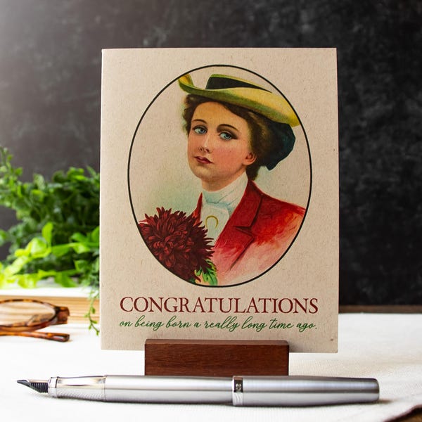 Funny Old Lady Greeting Cards - Etsy