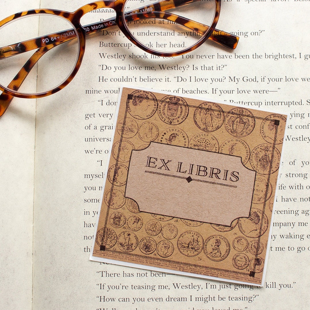 Personalized Book Plate Stickers - Customized Bookplates - Ex Libris ...