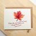 Thanksgiving Card Fall Foliage Note Cards Autumn Greeting Card Set ...