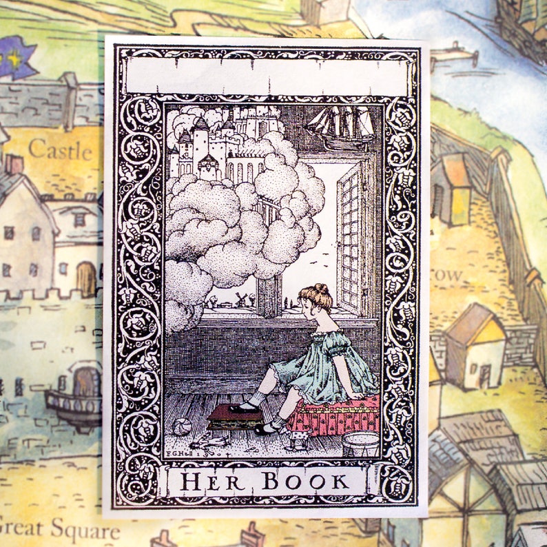 Fairy Tale Bookplate Stickers Fairy-tale Bookplates Ex - Etsy