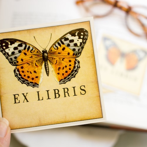 Bookplate Stickers ex Libris owl Book Labels for Teachers - Etsy